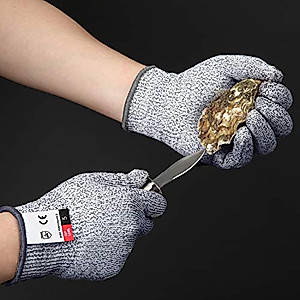 Apaffa 2PCS Cut Resistant Gloves Food Grade, Cut Proof Gloves for kitchen, Anti Cutting Gloves for Mandolin Slicing, Wood Carving Gloves, Small