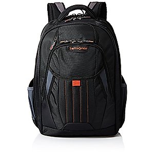 Samsonite Tectonic 2 Large Backpack, Black/Orange, 18 x 13.3 x 8.6