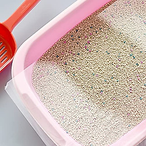 TEHAUX Disposable Rabbit Cage Liner, Plastic Bunny Cage Mat Film to Replace Diapers Suitable for Most Rabbit, Hamster, Guinea Pigs& All Small Animals- 100 PCS Universal Toilet Film- Size S