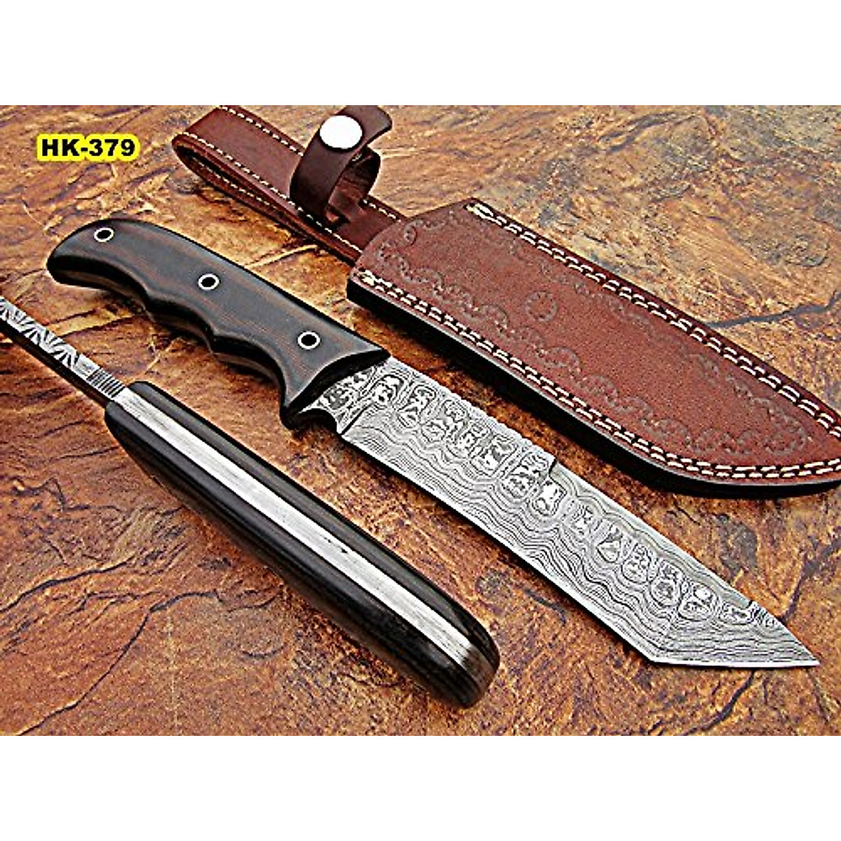 Poshland TR-170 Custom Handmade Damascus Steel 10 Inches Tanto Knife - Perfect Grip G10 Handle