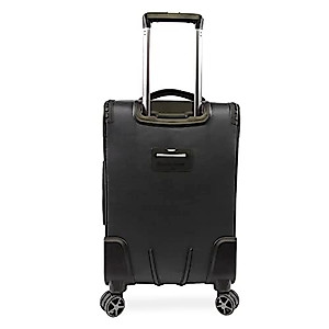 Brookstone Luggage Harbor Spinner Suitcase, Dark Charcoal, Carry-On