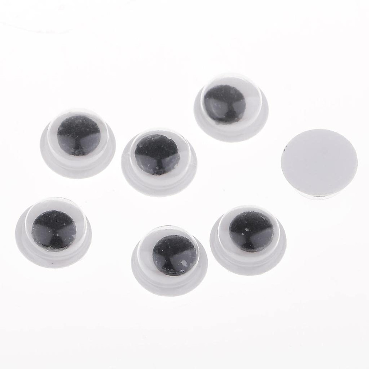DYNWAVE Wiggle Eye Round Moving Wiggly Wobbly Googly Eyes Kids Favorite Craft Toys, 6mm 200pieces