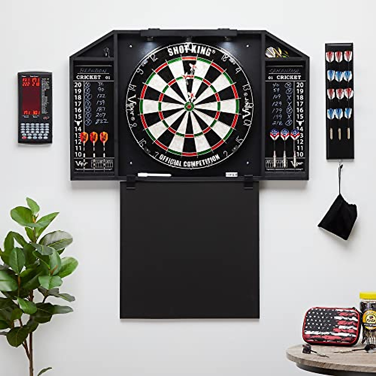 Viper Shadow Buster Dartboard Cabinet Mounted Display Light, Black, Battery Operated