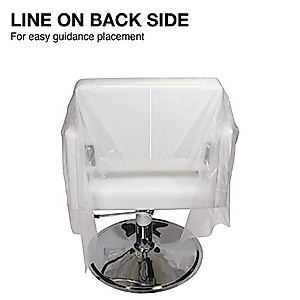 OG Essentials Clear Tear Resistant Disposable Chair Covers (71" x 59") for Salons, Spas, Barbers, and Others 25pk