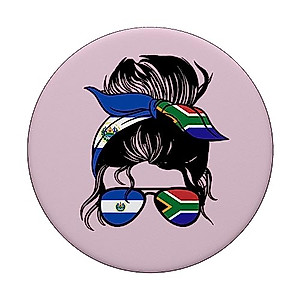 Half Salvadoran half South African Salvador and South Africa PopSockets Swappable PopGrip