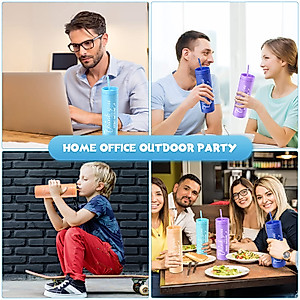 Thank You Teacher Gifts Employee Appreciation Gifts Graduation Gift 16 oz Inspirational Skinny Tumblers Bulk with Lid and Straw for Nurse Teacher Coworker Women Staff Team(Light Color, 10 Set)