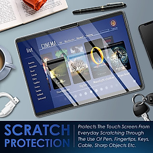 【2-PACK】DETUOSI Screen Protector for Microsoft Surface Pro 8 Screen Protector 13inch 2021, Microsoft Surface Pro X Screen Protector (2021/2019), Ultra Clear Anti-Scratch Surface Pro 8/X Tempered Glass