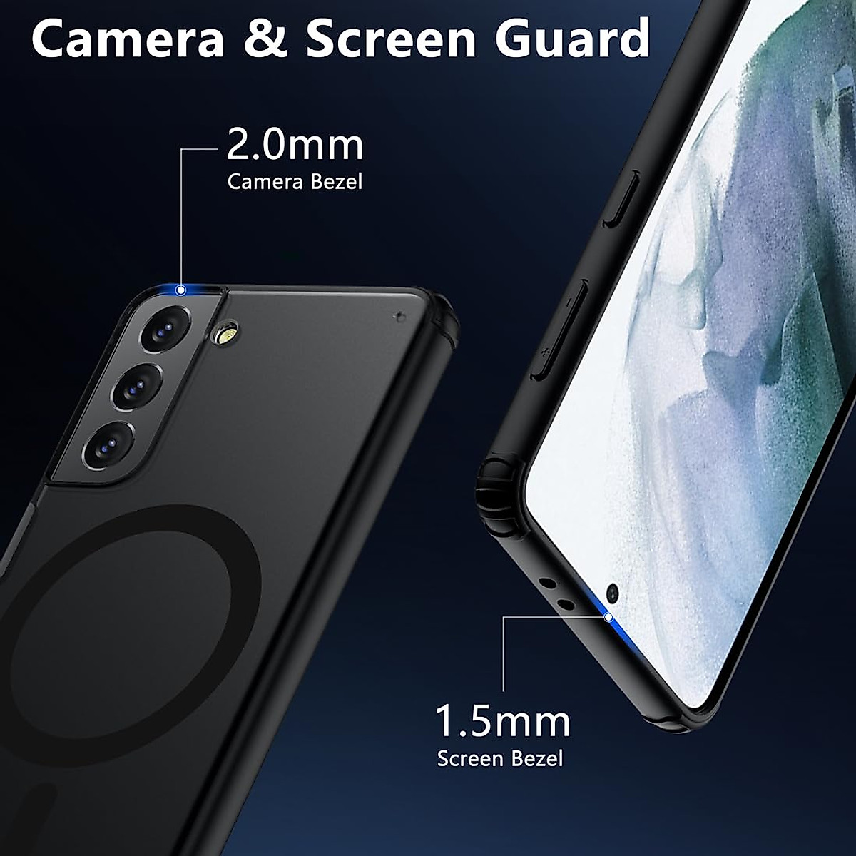 TIANNIUKE Magnetic Case for Samsung Galaxy S21 5G, Translucent Matte Anti-Fingerprint,Compatible with MagSafe,Slim Fit Shockproof Protective Phone Case for Galaxy S21 Case