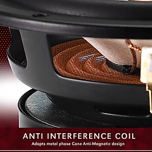 Facmogu 4 Inch Bullet Tweeter Full Range Speaker 4 Ohm, 5~15 Watt HiFi Tweeter Midrange Bass Integrated for Vocals Home Stereo Surround Sound Theater, 61Hz-18.5KHz Frequency Response 88dB