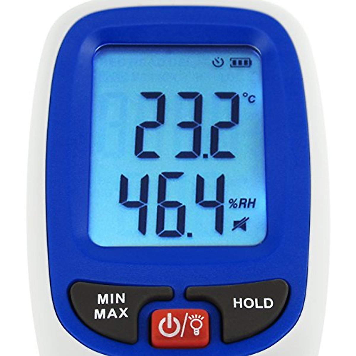 Gain Express Digital Humidity & Temperature Meter Hygrometer Psychrometer, Dew Point and Wet-Bulb Temperature Range -4~158°F, Humidity Range 0~100% RH, Min/Max Hold, LCD Backlight