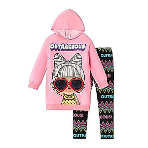 L.O.L. Surprise! Girls Hoodies Dress Long Sleeve Hooded Sweatshirt Sweatpants Girls Clothes