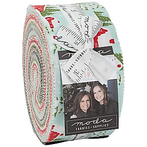Bonnie & Camille Merry Little Christmas Jelly Roll 40 2.5-inch Strips Moda Fabrics 55240JR