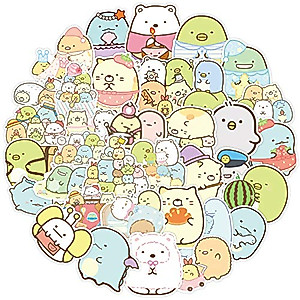 100pcs Cartoon Sticker Cute Cartoon Stickers Vinyl Waterproof Stickers for Kids Teens Adults Laptop Water Bottles Skateboard Birthday Party Supplies