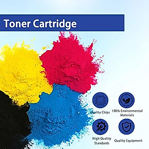 206A Toner Cartridges Compatible for Hp W2110A W2111A W2113A W2112A High Yield Toner Cartridges with Chip Work for M255DW M255NW M282NW M283CDW M283FDW Printer Cyan