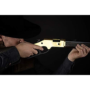 Barra Airguns 1866 Cowboy Series Lever Action Air Rifle - Multi Pump Powered - Shoots .177 Caliber Pellets and BBS, 800 FPS - Pellet Guns for Adults and Kids - Gold Air Rifle