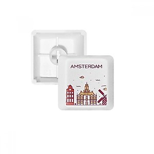 DIYthinker Amsterdam Flat Landmark Keycap Mechanical Keyboard PBT Gaming Upgrade Kit