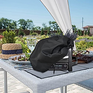 Amerbro Cover for Ninja Woodfire Outdoor Grill - Waterproof Grill Cover for Ninja OG701 Grill Smoker - Anti-Fade & UV Resistant, Heavy Duty 600D Oxford Fabric - 19" x 24" x 13"