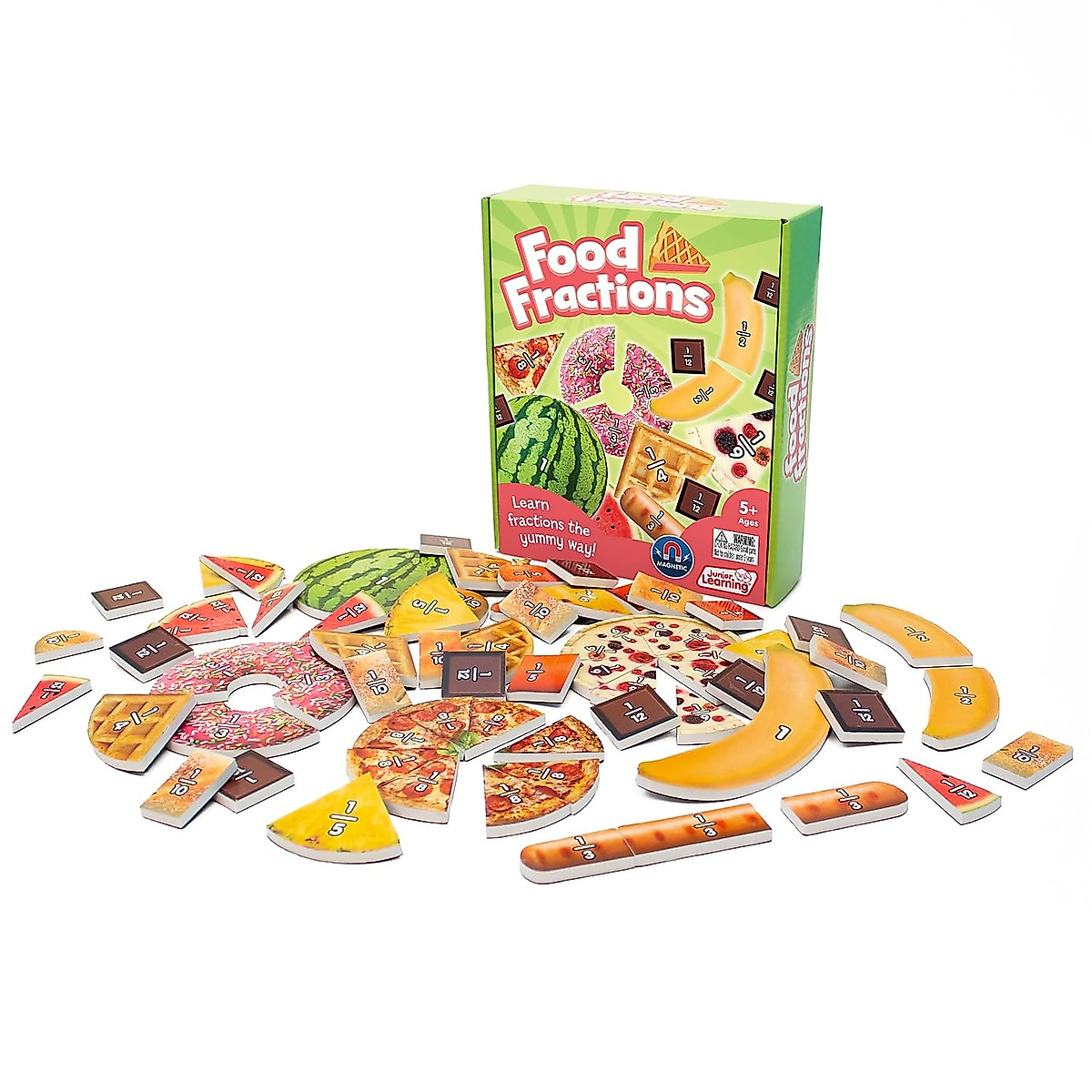 Junior Learning Food Fractions - Learn Fractions The Yummy Way, Multi