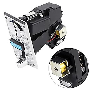 Coin Acceptor,Multi Coin Acceptor Selector Roll Down Coin Mech Electronic Coin Selector for Arcade Game Mechanism Vending Machine Washing Machine