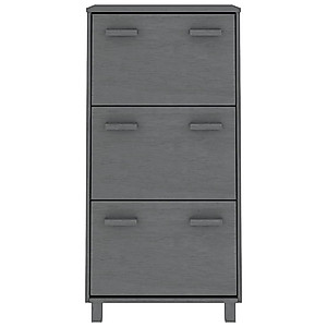 WEMYUFURN Shoe Cabinet Solid Wood Pine - Space-Saving Shoe Organizer - Shoe Rack for Closet, Entryway or Bedroom