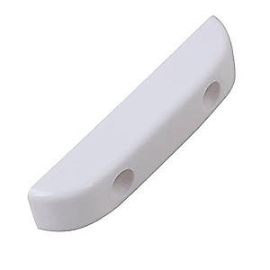BQLZR Guitar Thumb Rest Bass Finger Rest Smooth Plastic Guitar Thumbrest Lightweight Thumb/Push Rests with Mounting Screws White