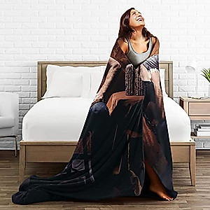 MEROHORO Chris Pratt Throw Blanket, Super Soft & Comfy Flannel Fleece Blanket, Lightweight Cozy Microfiber Anti-Pilling Plush Blanket for Sofa Chair, Bed, Couch (3 Sizes)