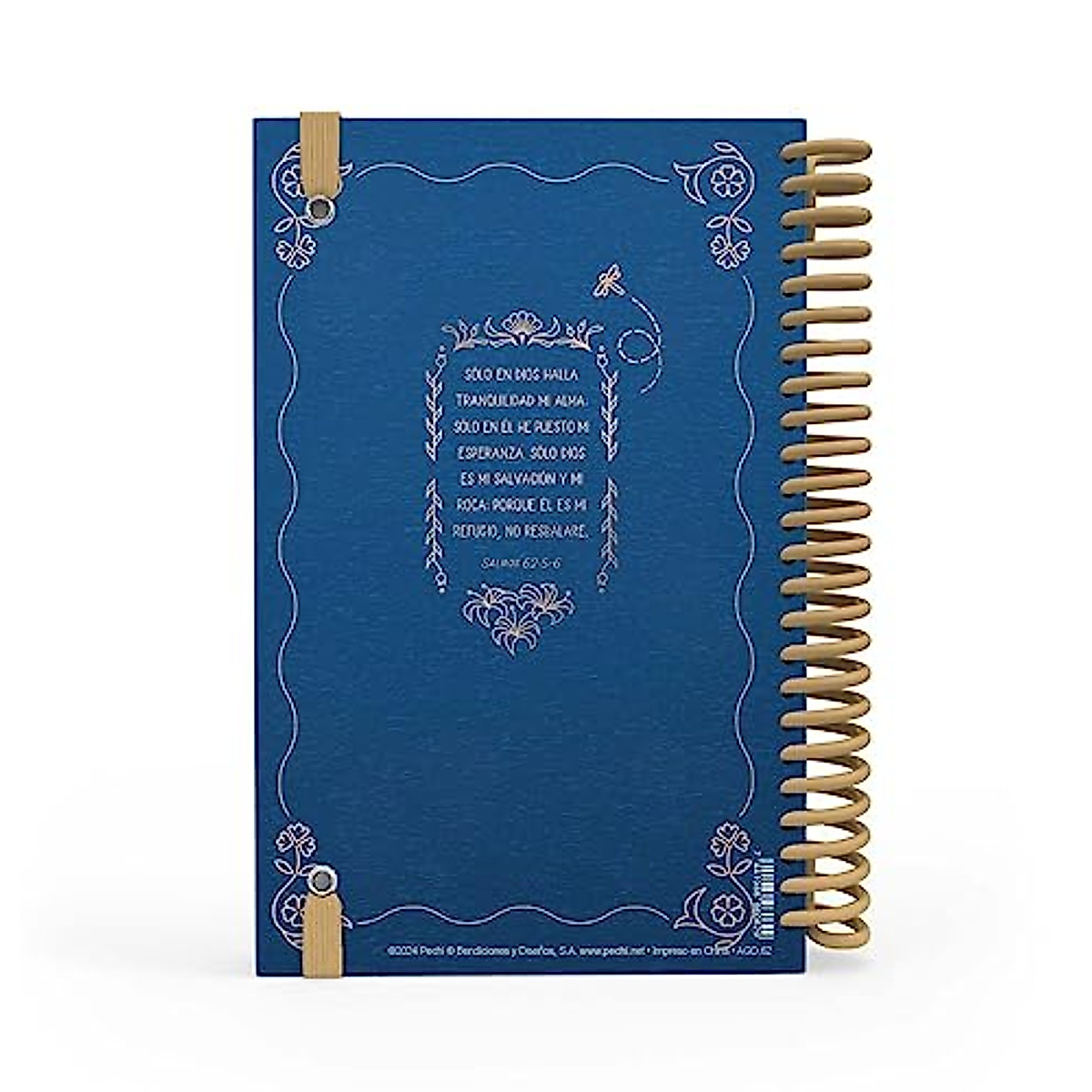 Agenda Pechi 2024 (Inspirational Christian Planner in Spanish). Tapa dura. Encuadernado espiral plástico. Devocionales, frases y versículos entre otras herramientas. Enero-Diciembre. 1 página por día