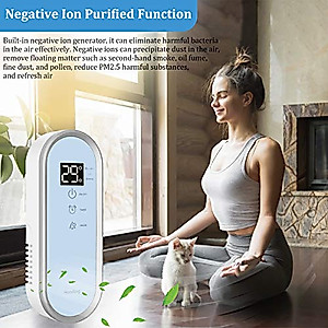 HomRing Air Purifier for Home, Anion Air Cleaner Fresh Cleanse Wall Air Purify Deodorizer for ets Odor Smokers Toilet Wardrobe Bathroom Cabinet Kitchen (Blue)