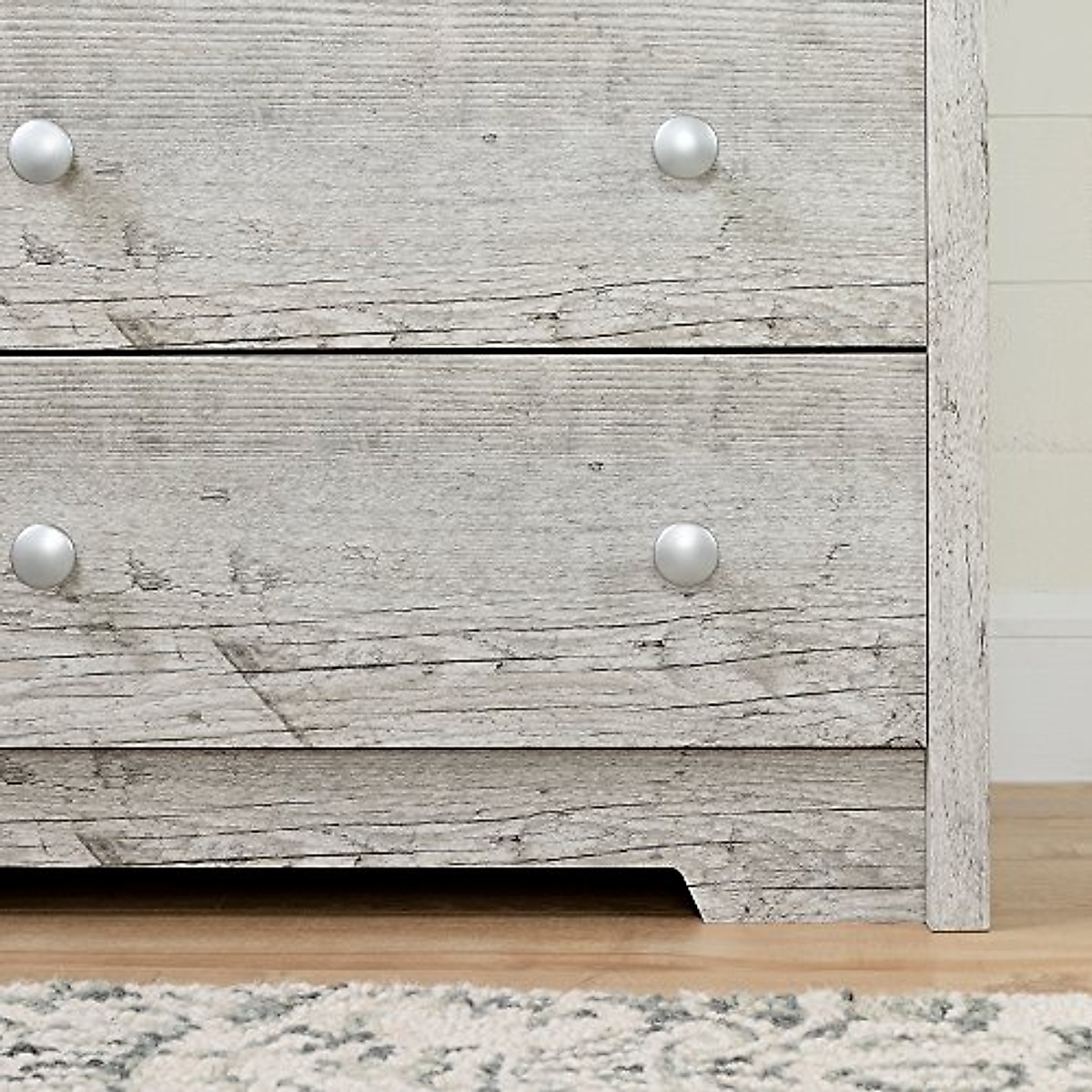 South Shore Aviron 6-Drawer Double Dresser-Seaside Pine