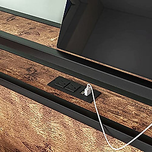 BOFENG Metal Bed Frame Twin Size with 2-Tier Storage Wooden Headboard/USB Charging Station,Heavy Duty Metal Platform Bed Frames No Box Spring Needed,Mattress Foundation Firm Steel Slat Support