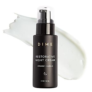 DIME Beauty Restorative Night Cream, Facial Moisturizer with Ceramides and Sea Buckthorn, 1.7 oz / 50 ml