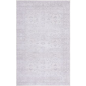 SAFAVIEH Tucson Collection Area Rug - 8' x 10', Beige & Beige, Persian Design, Non-Shedding Machine Washable & Slip Resistant Ideal for High Traffic Areas in Living Room, Bedroom (TSN199B)