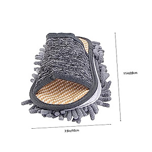 Healeved 1 Pair Slippers Sweeping Slippers Indoor Slippers for Women Lazy Mop Slippers Mop for Wood Floors Floor Cleaning Slippers Floor Cleaner Mop Home Use Slippers Home Summer Slippers