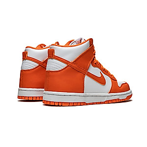 Nike Youth Dunk High GS Syracuse, White/Orange Blaze/White, 7Y