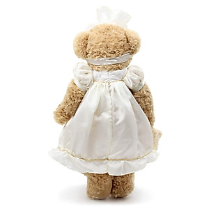 oitscute Teddy Bears Baby Cute Soft Plush Stuffed Animal Toy for Girl Women 16" (White Lace)