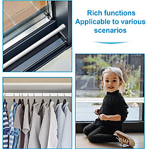 Sliding Door Security Bar, Sliding Glass Door Security Bar, Window Security Bars, Patio Door Security Bar, Sliding Glass Door Lock, Patio Door Lock, Window Lock, Security Bar for Most Doors & Windows