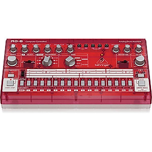 Behringer RD-6-SB Analog Drum Machine - Red Translucent