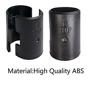 Wire Shelf Clips Shelving Sleeves - 60 Pack Shelf Lock Clips for 1" Post- Shelving Sleeves Replacements for Wire Shelving System