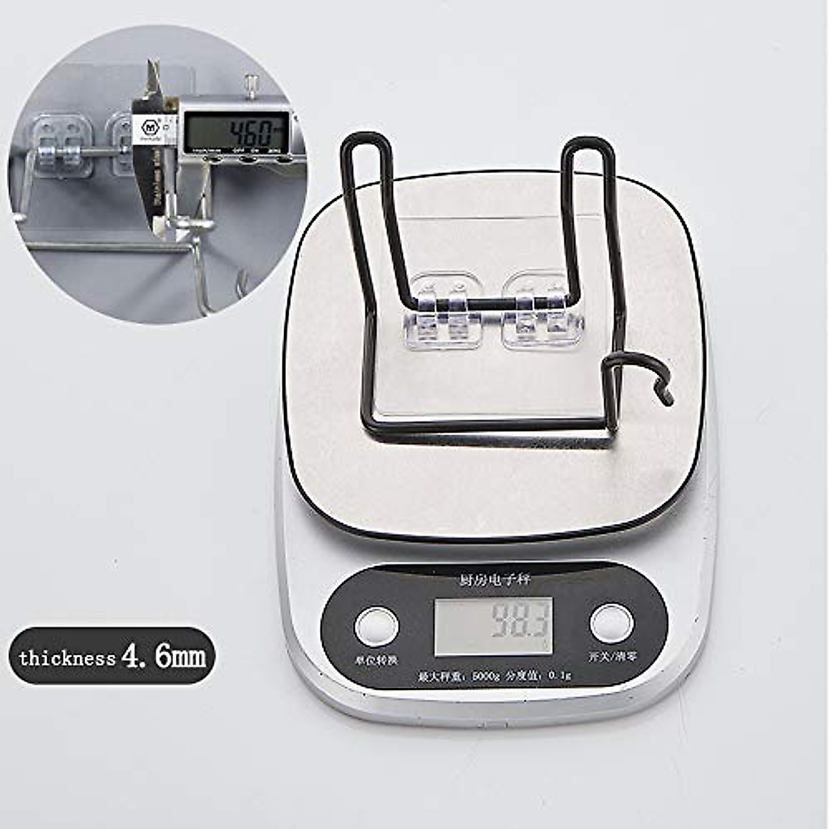 Wall-Mounted Hair Dryer Rack, Stainless Steel Hair Dryer Rack Storage Rack, Fashion Hair Dryer Bracket, no Need to Punch (black-1pack)