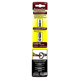 Milescraft 2308 DriverSet - 3-Inch and 6-Inch T20 Trox Driver Bits for Pocket Hole Systems