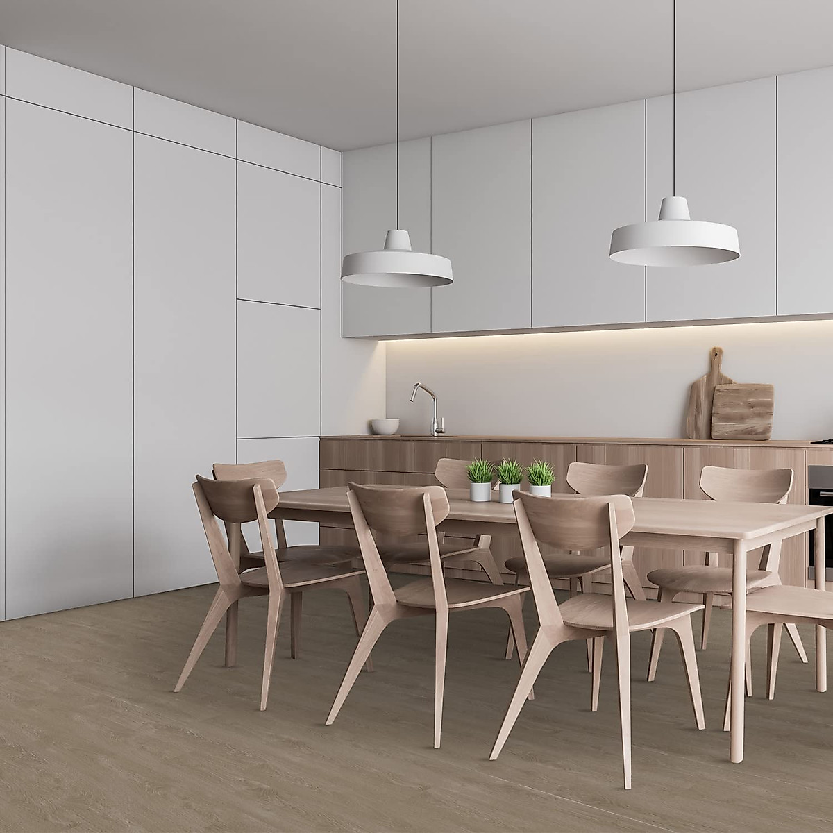 Lucida Surfaces Luxury Vinyl Flooring Tile | Interlocking Flooring for DIY Installation | 10 Wood Look Planks | Box of 10 Planks | 24.5 Sq. Feet