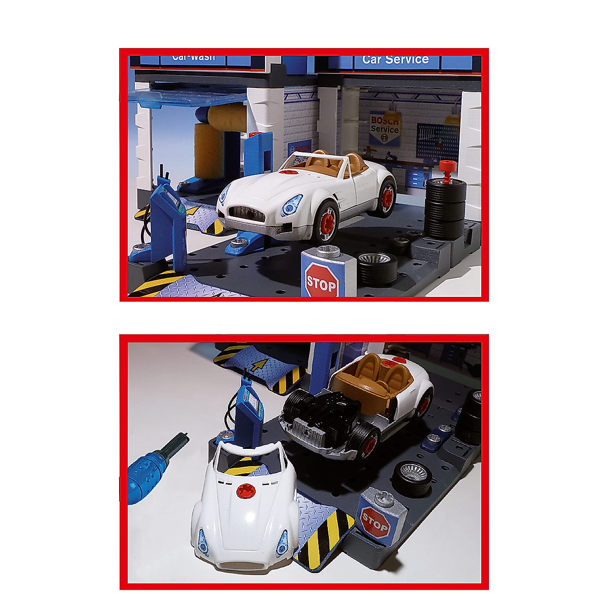 Klein Theo Bosch Car Repair Station Premium Toys for Kids Ages 3 Years & Up