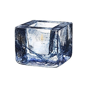 Kosta Boda Brick Votive, Blue