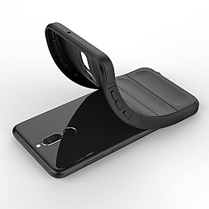 Elubugod Case for Huawei Mate 10 Lite Case Cover,TPU Mobile Phone Soft Case for Huawei Mate 10 Lite RNE-L01 RNE-L03 RNE-L21 RNE-LX1 RNE-L23 RNE-LX3 / Nova 2i RNE-L02 Case Cover Black