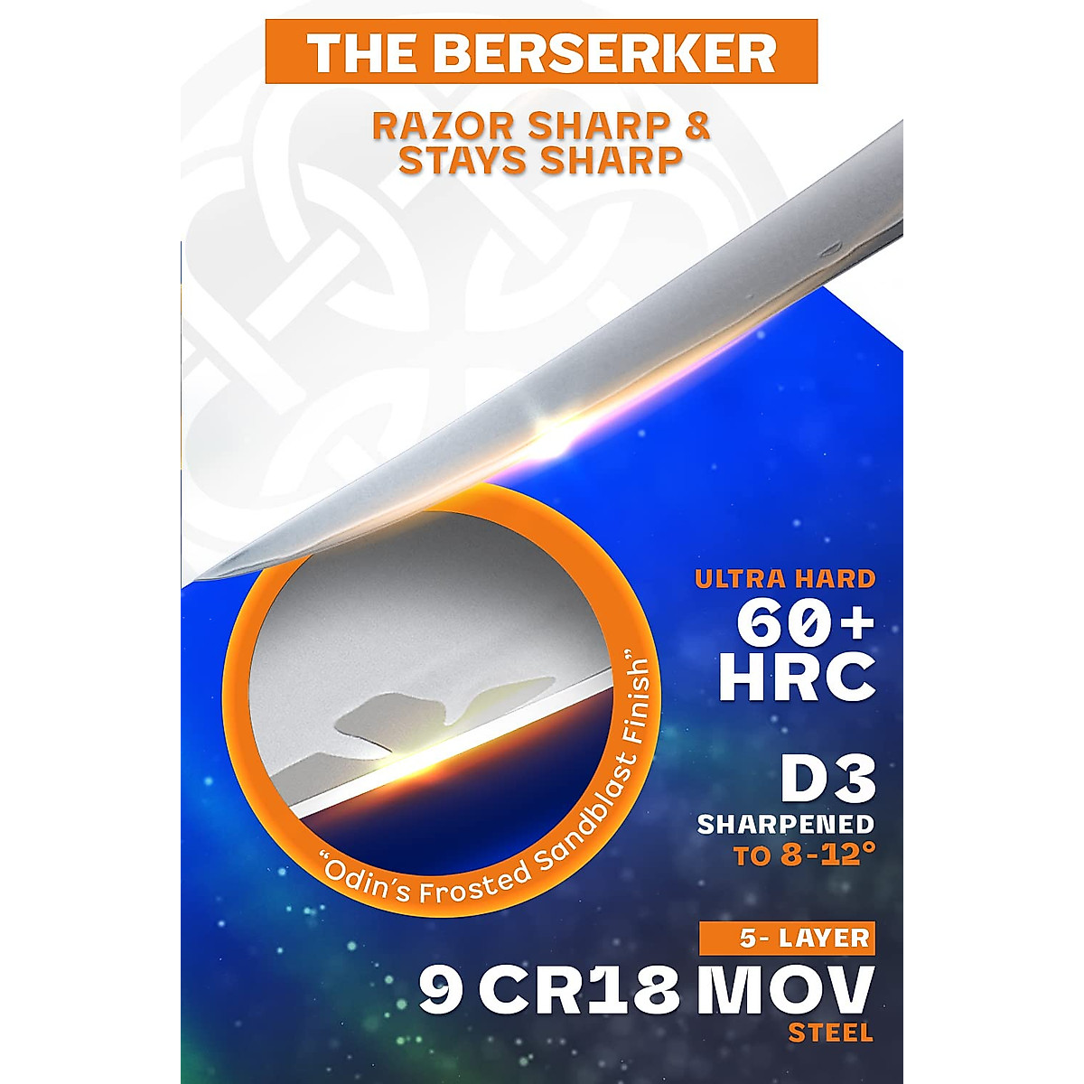 Dalstrong Fillet Knife - 7 inch Flexible Blade - Valhalla Series - Celestial Resin & Wood Handle - Fish Meat Cutting, Carving, Bone, Trimming, Deboning - Leather Sheath Included