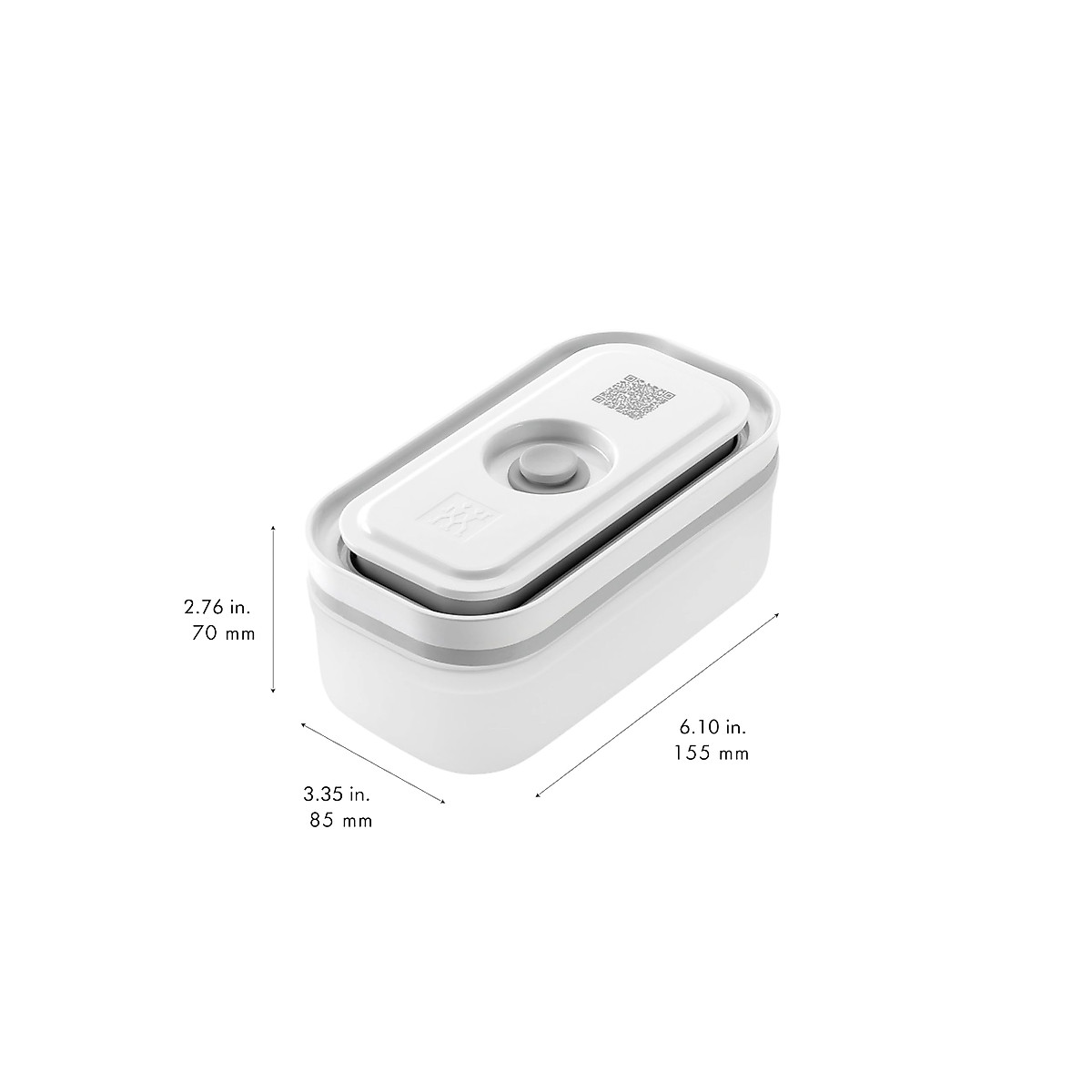 ZWILLING Fresh & Save 3-pc Assorted Sizes Food Storage Container, Meal Prep Container, BPA-Free