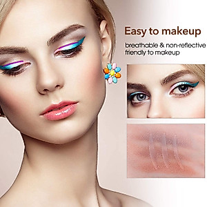 Invisible Lace Self-adhensive Fiber One-Sided Sticky Double Eyelid Tapes Stickers, Medical-use Breathable Fiber Instantly Eyelids Lift, Suitable for Hooded, Droopy, Uneven, Mono-eyelids