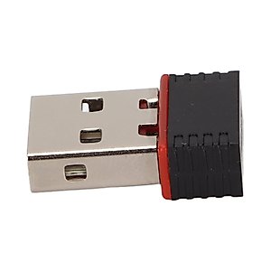 ASHATA Dongle, IEEE 802.11 n/g/b 2.4GHz Mini Network USB Adapter for PC Desktop Laptop, Support for Win2000/XP/Vista/Win7/for/for Linux