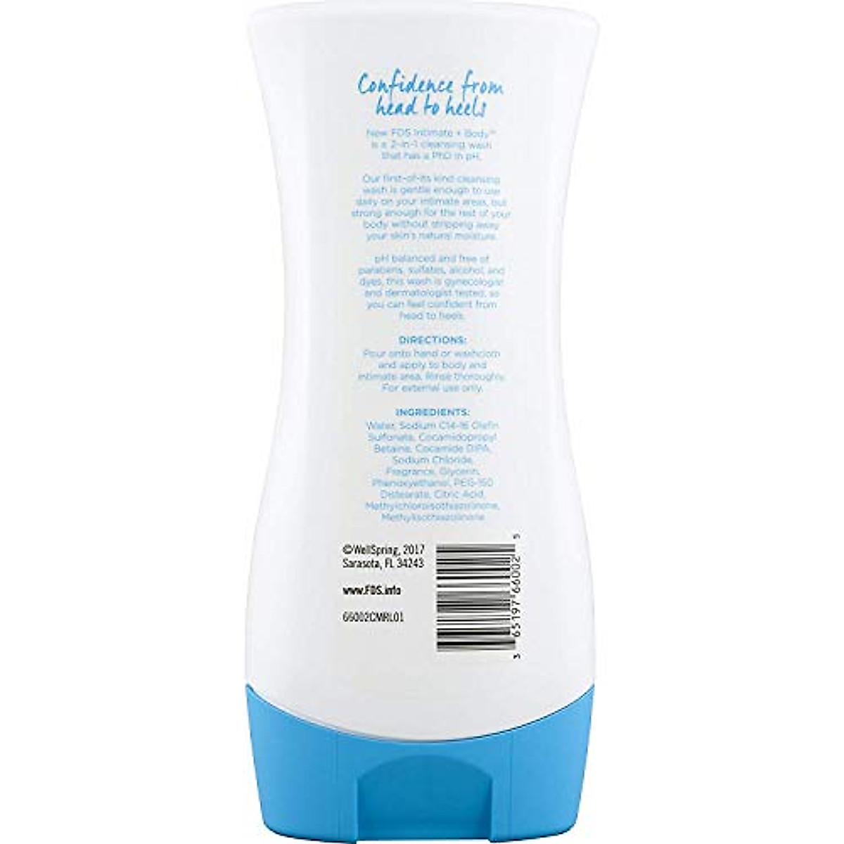 FDS Intimate + Body Cleansing Wash, Coconut Milk - Bottle, 10 Ounce