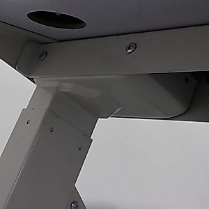 Bookshelf Height-Adjustable Standing Desk Base, Heavy-Duty Steel Desk Frame, Electric Lifting Table with Control Panel and Anti-Collision Protection, for Home Office